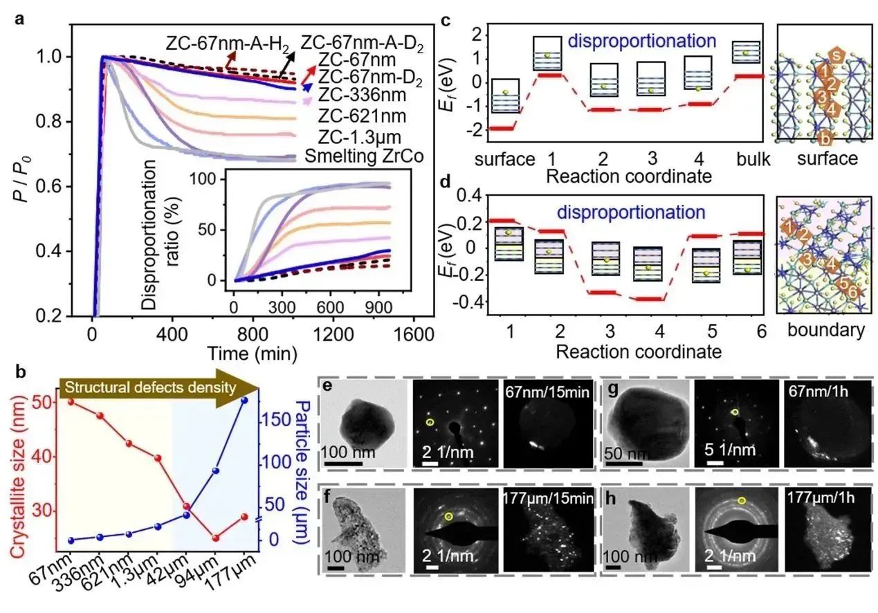 纳米单晶策略解决锆钴合金储氢同位素歧化和性能衰减难题-天目山实验室